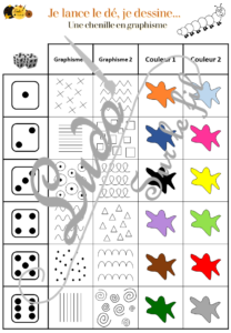 Je lance le dé, je dessine... - Kit Printemps - Ludo Sur Le Fil