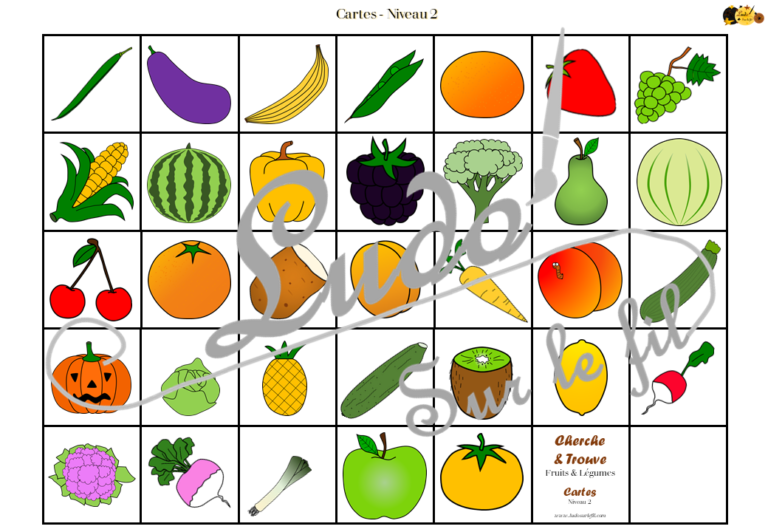 Cherche et Trouve - Fruits & Légumes - Ludo Sur Le Fil