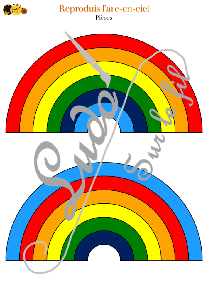 Reproduis l'Arc-en-ciel - Ludo Sur Le Fil