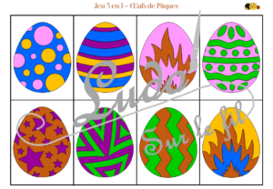 Jeu 3 en 1 - Œufs de Pâques - Ludo Sur Le Fil
