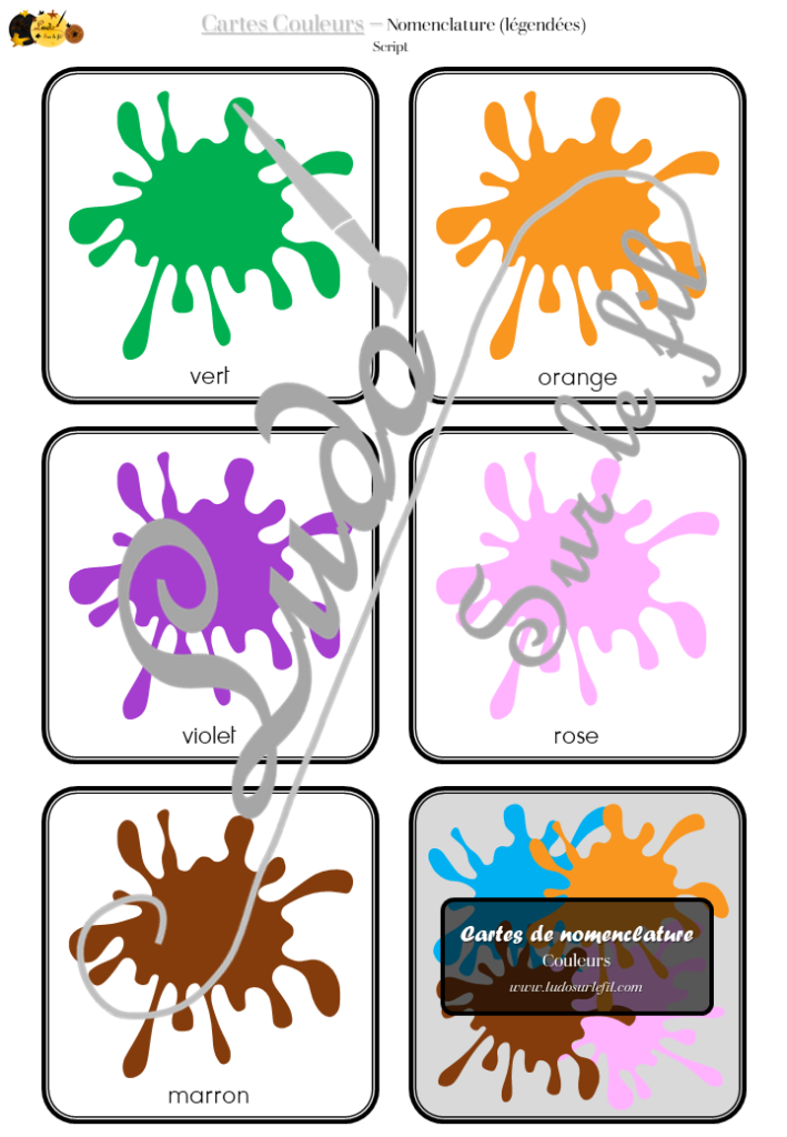 Cartes Couleurs - Gratuit - Ludo Sur Le Fil