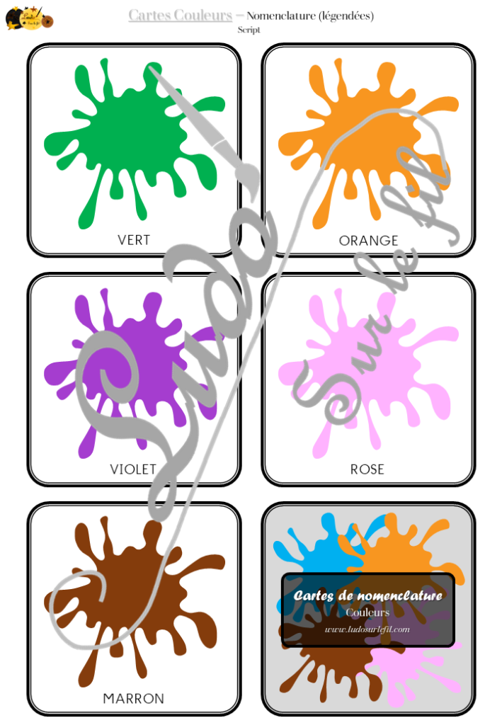 Cartes Couleurs - Gratuit - Ludo Sur Le Fil