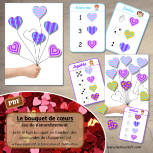 Le bouquet de cœurs - Dénombrement - Ludo Sur Le Fil