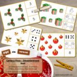 Cartes à pince - Dénombrement - Noël - Ludo Sur Le Fil