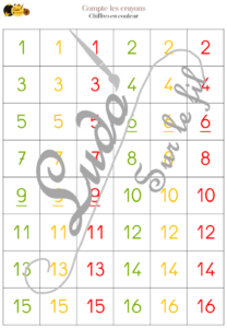 Compte les crayons - Ludo Sur Le Fil