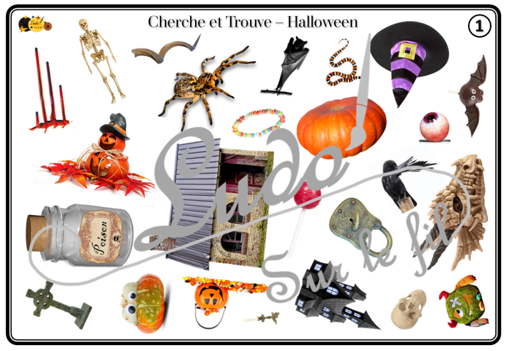 Cherche et Trouve - Halloween - Ludo Sur Le Fil