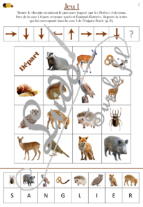 Livret d'enquête - Animaux de la forêt - Ludo Sur Le Fil