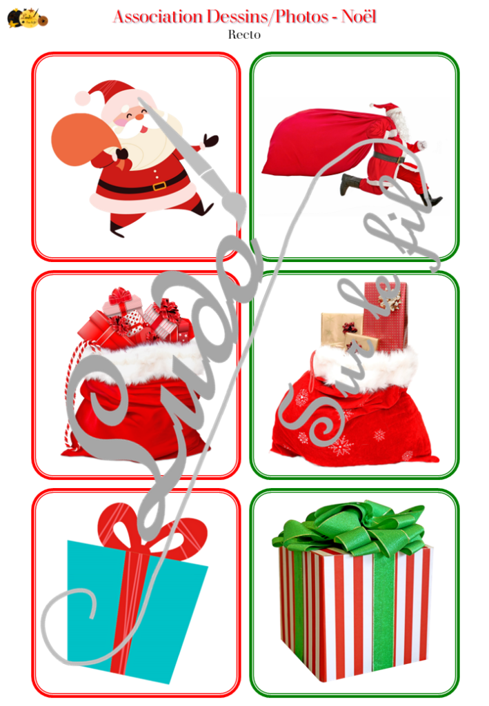Association Photos / Dessins - Noël - Ludo Sur Le Fil