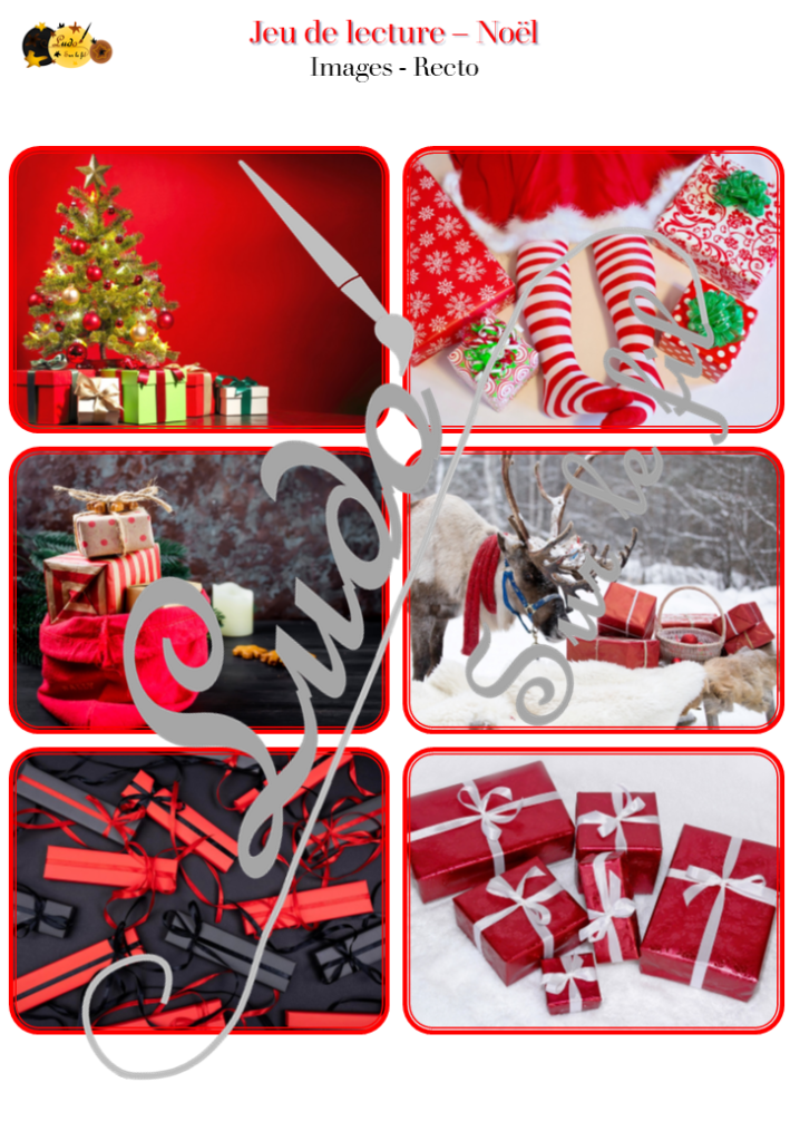 Jeu de lecture - Noël - Ludo Sur Le Fil