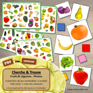 Cherche et Trouve - Fruits et Légumes - Photos - Ludo Sur Le Fil
