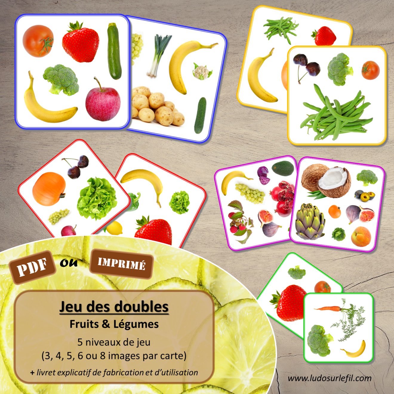 Jeu des doubles - Ecole & Rentrée - Ludo Sur Le Fil