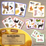 Jeu des doubles - Animaux de la ferme - Ludo Sur Le Fil