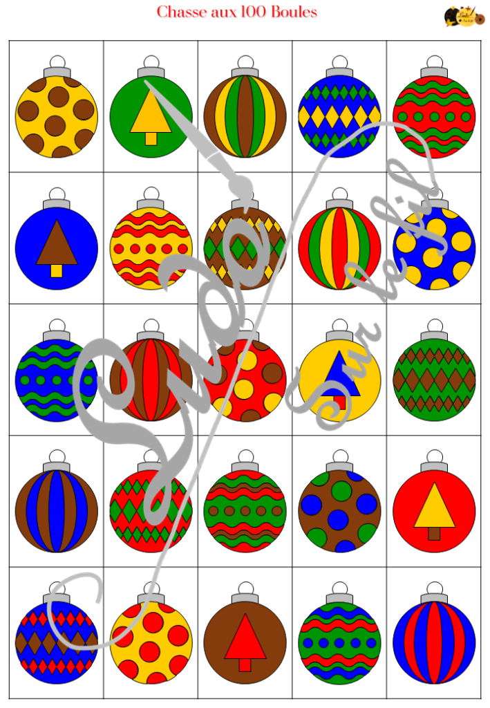 Chasse aux 100 Boules de Noël - Ludo Sur Le Fil