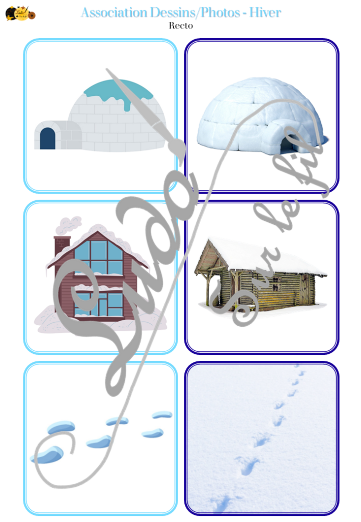 Association Photos / Dessins - Hiver - Ludo Sur Le Fil