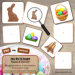 Jeu de la loupe - Pâques & Chocolat - Ludo Sur Le Fil