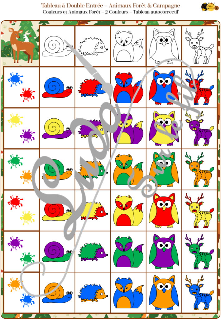 Tableaux à Double Entrée - Noël - Ludo Sur Le Fil