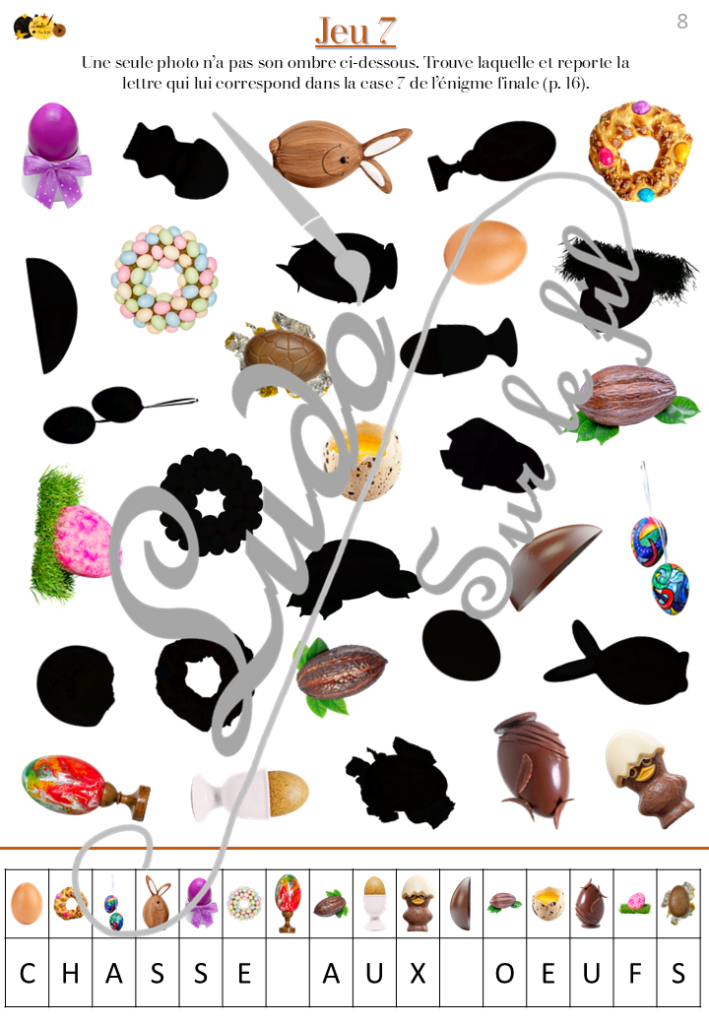 Livret d'enquête - Pâques & Chocolat - Ludo Sur Le Fil